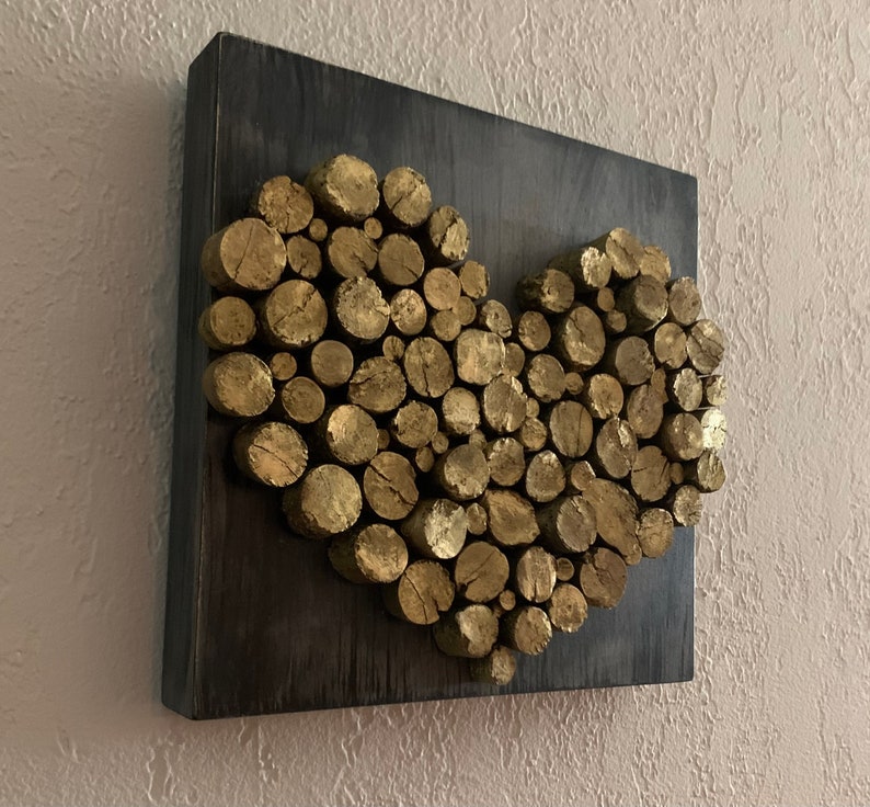 3-D Rustic Wooden Heart Wall Decor - Etsy