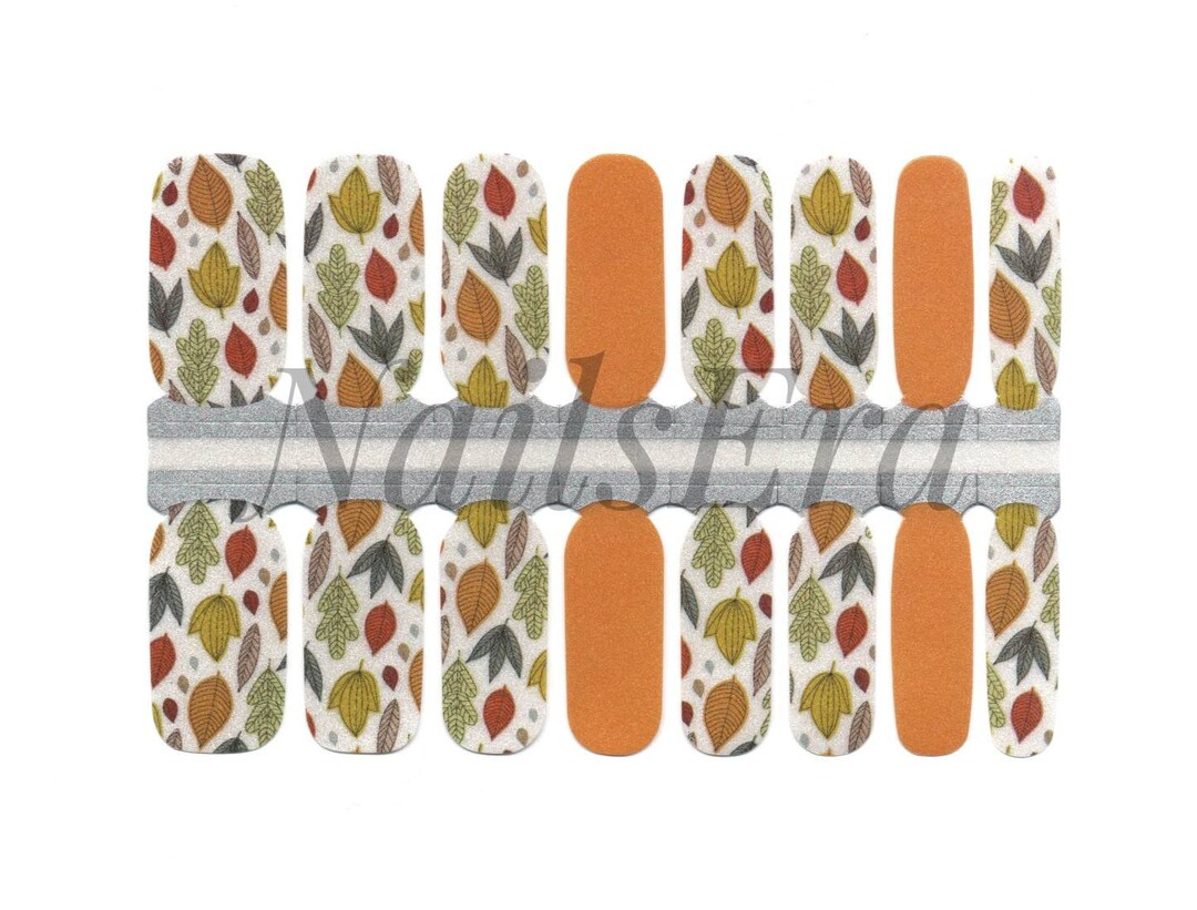 Leaves of Fall Nail Wraps / Nail Strips / Nail Stickers - Etsy