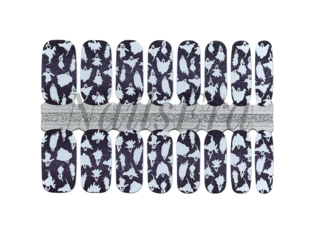 White Ghost Nail Wraps / Nail Strips / Nail Stickers - Etsy
