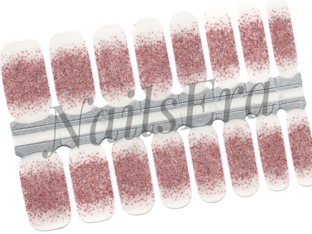 Rose Gold Overlay Nail Wraps, Nail Strips, Nail Stickers - Etsy