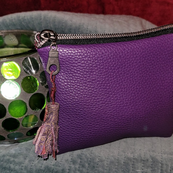 Purple Coin Purse - Etsy