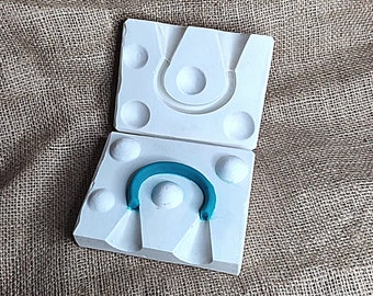 Slip Casting Ceramic Mug Handle Plaster Mold, Handmade Pottery Coffee ...