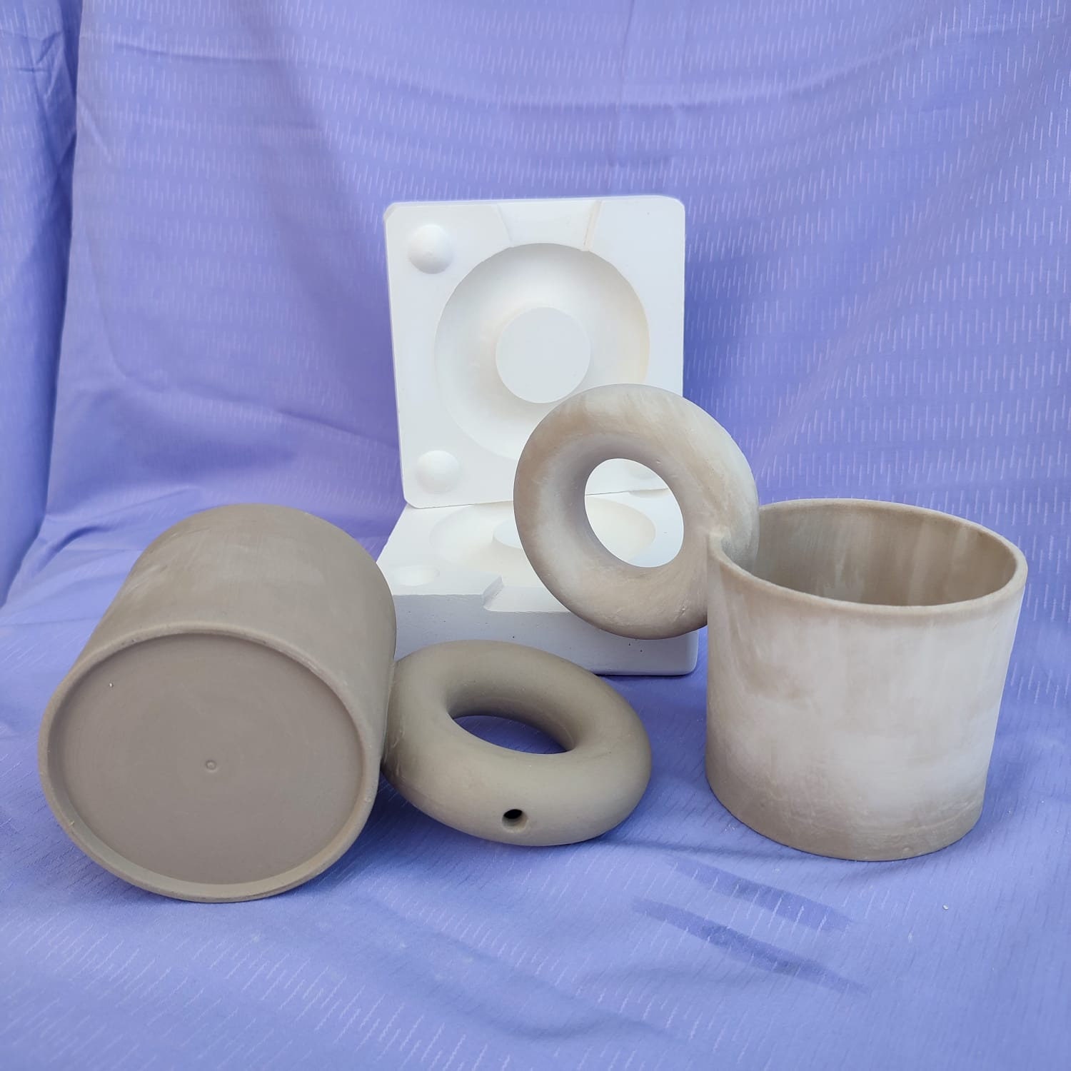 Slip Casting Ceramic Mug Handle Plaster Mold, Handmade Pottery Coffee ...