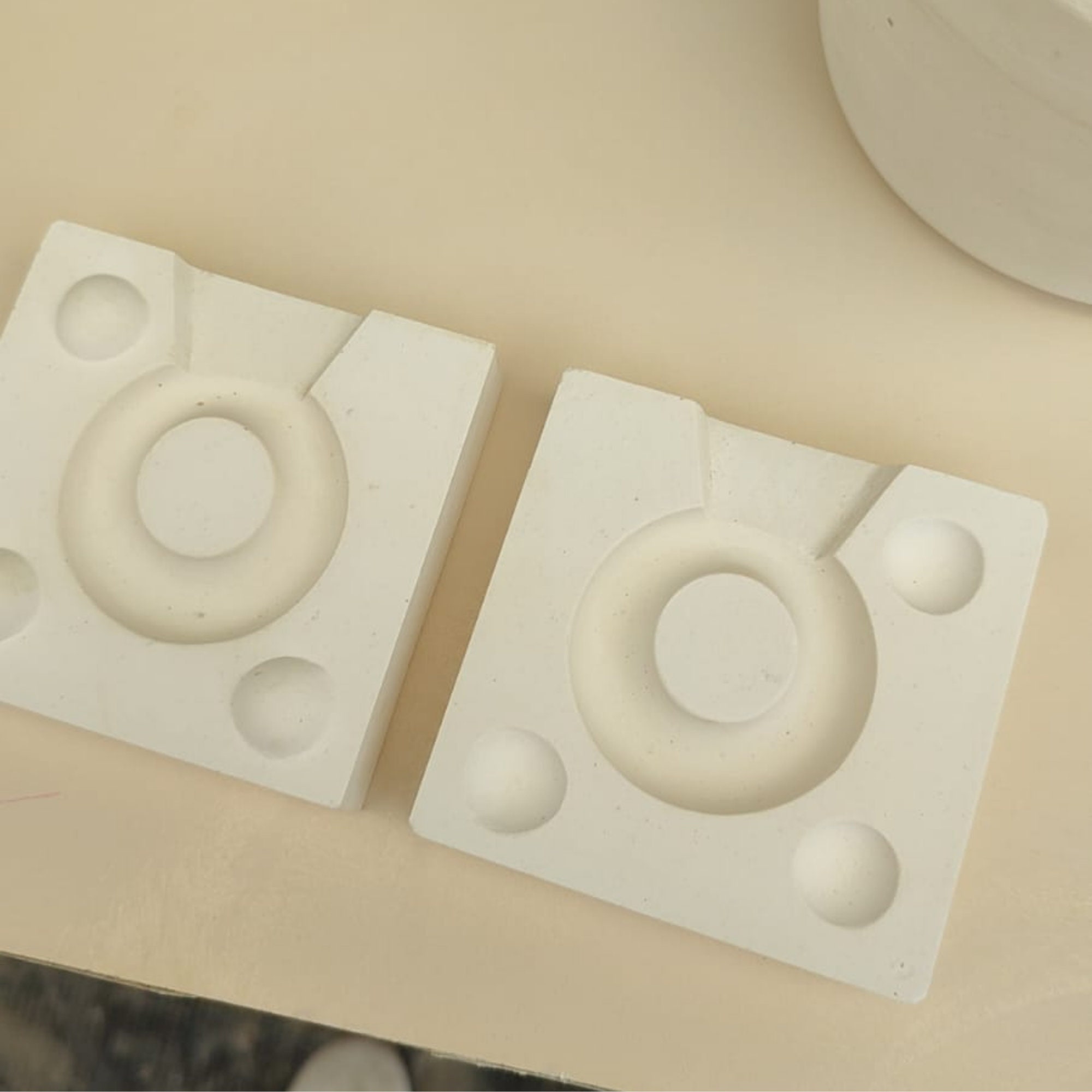 Slip Casting Ceramic Mug Handle Plaster Mold, Handmade Pottery Coffee ...