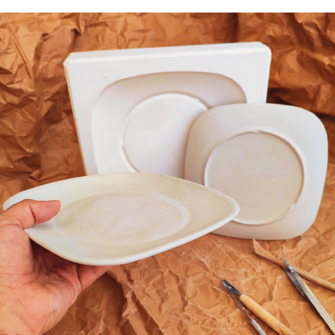 Ceramic Plate Plaster Mold: Slip-casting Pottery Tool - Etsy