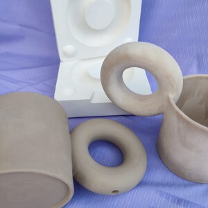 Slip Casting Ceramic Mug Handle Plaster Mold, Handmade Pottery Coffee ...