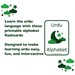 Urdu Alphabet Flashcards, Digital Urdu Alphabet Flashcards, Printable ...