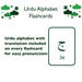 Urdu Alphabet Flashcards, Digital Urdu Alphabet Flashcards, Printable ...