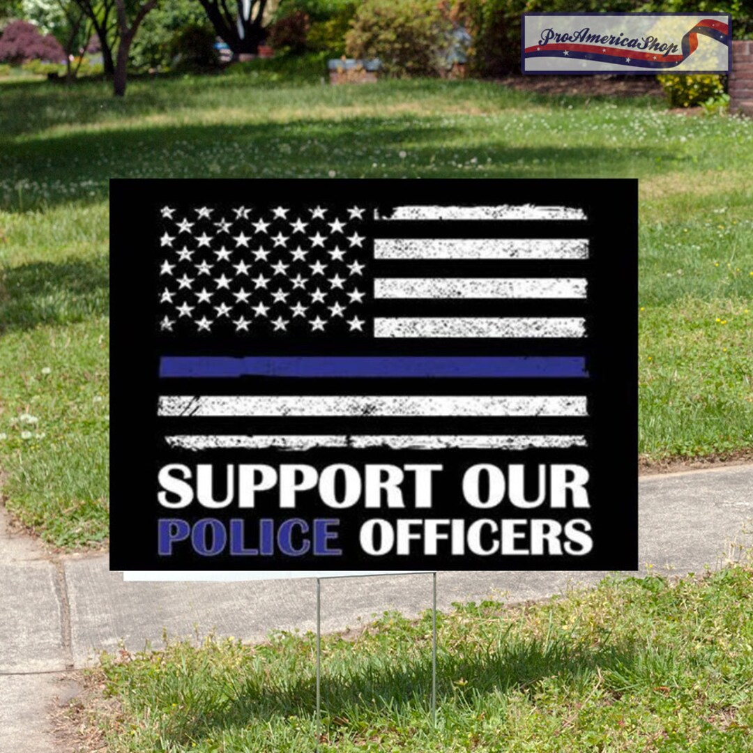 BUNDLE: Support Our Police Officers Thin Blue Line American - Etsy