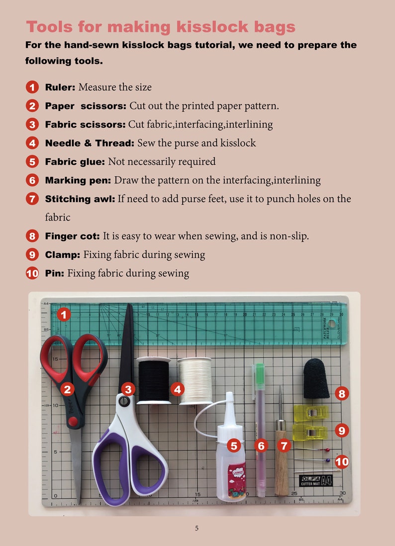 DIY Bag Tutorial With Digital PDF Pattern Explaining How to - Etsy