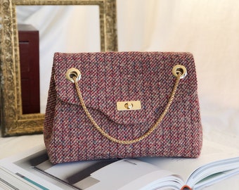 Pink Plaid Bag | Etsy