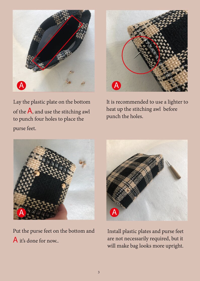 DIY Bag Tutorial With Digital PDF Pattern Explaining How to - Etsy