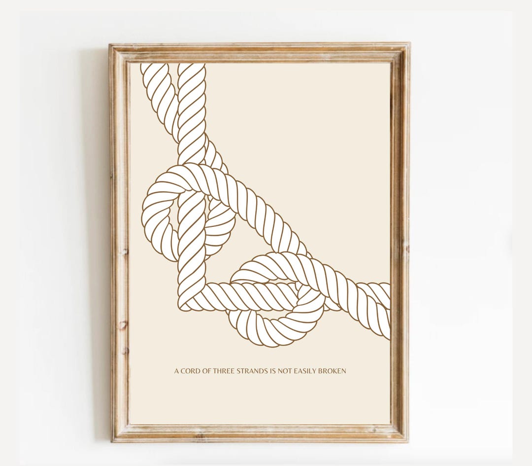 A Cord of 3 Strands, Bible WALL Art, Bible Verse Poster, DIGITAL PRINT ...