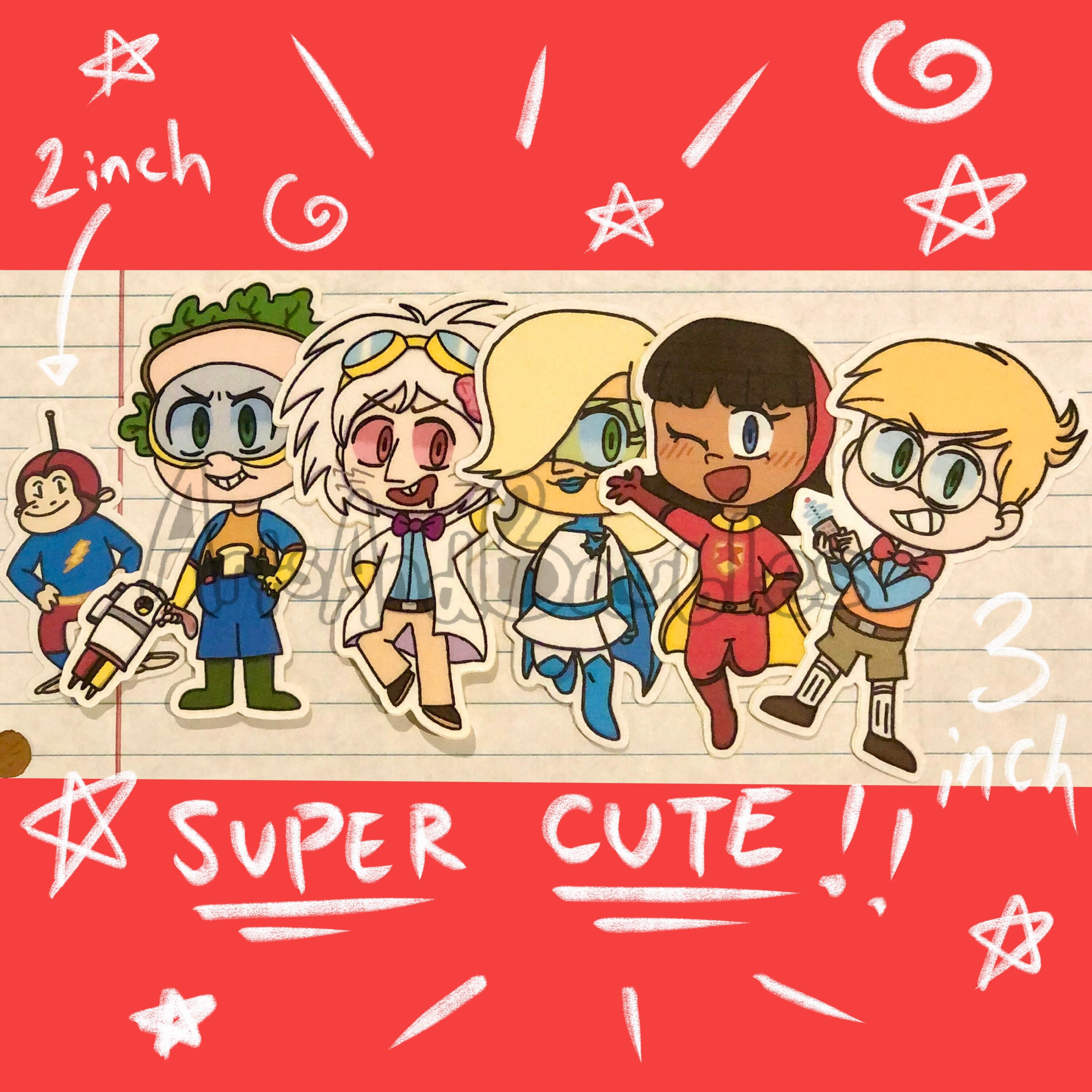 Wordgirl Stickers 16 Pack - Etsy