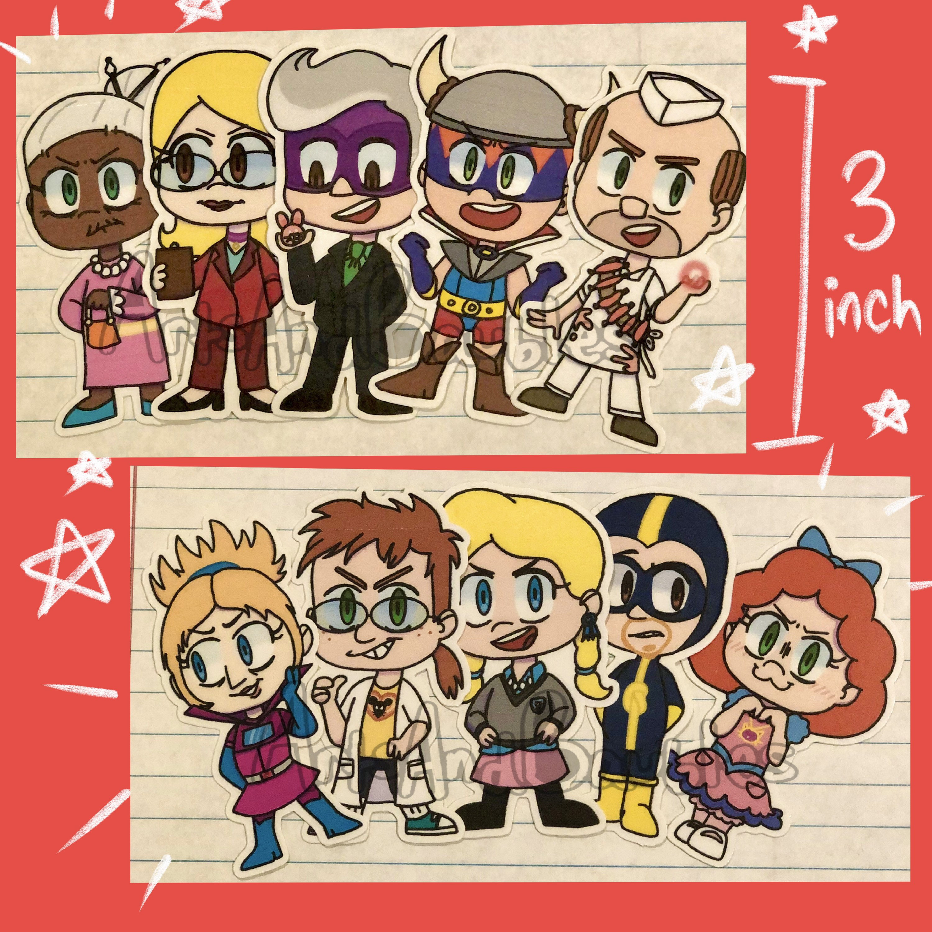 Wordgirl Stickers 16 Pack - Etsy