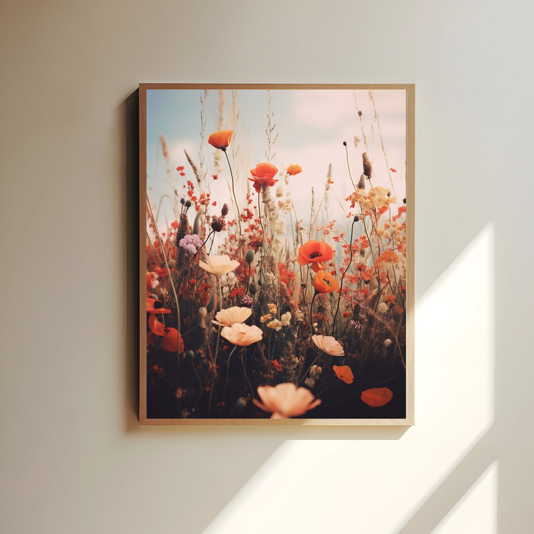 Wildflower Poster, Wildflowerwall Art, Wildflower Print, Floral Wall ...