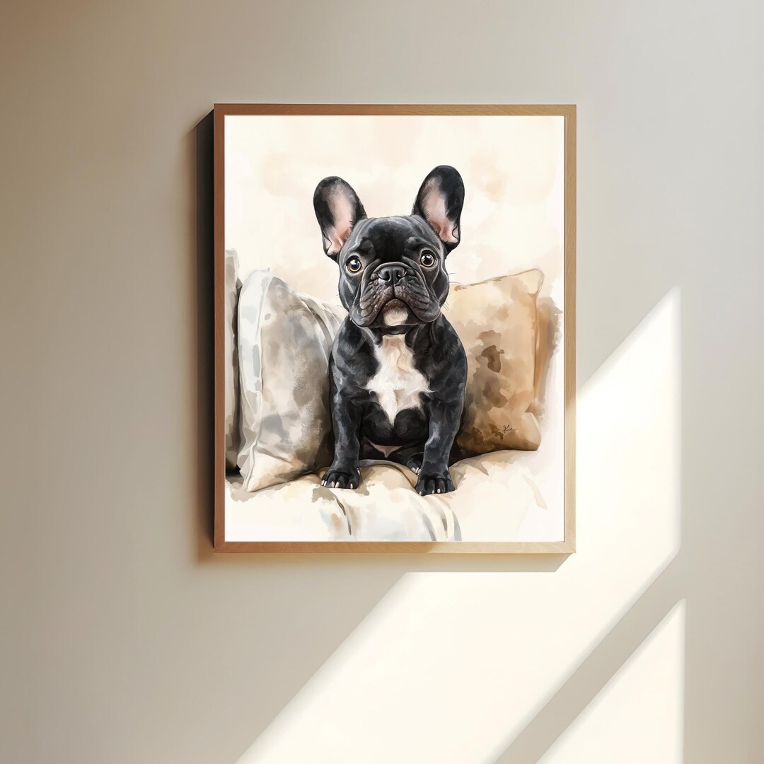 French Bulldog Poster, Frenchie Poster, Pet Poster, French Bulldog Wall Art, Frenchie Gift, Dog ...