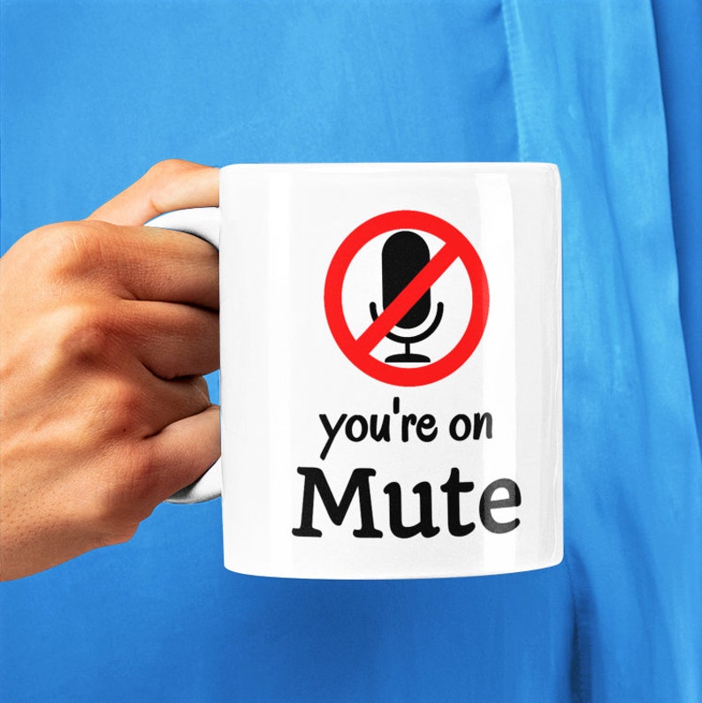 You're on Mute Funny Zoom Meeting Coffee Mug. Online - Etsy
