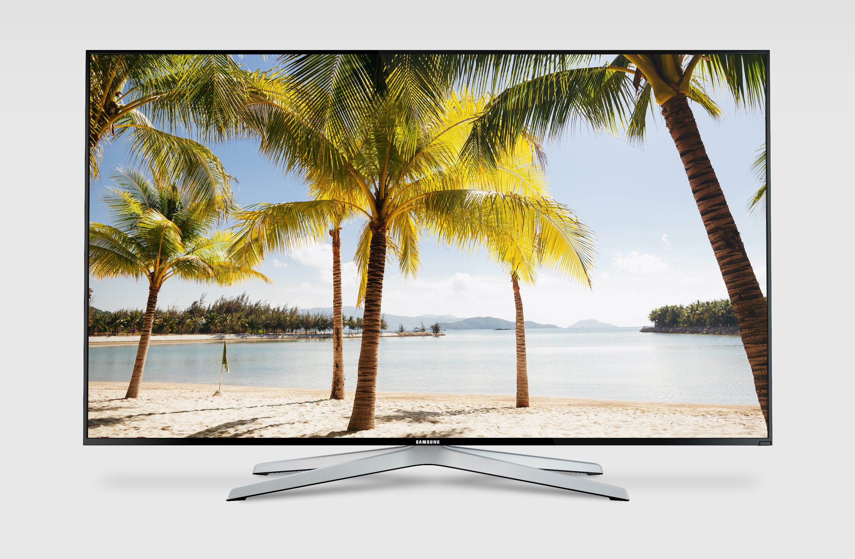 Beach Frame TV Art Tropical. Digital Download. Palm Trees and - Etsy