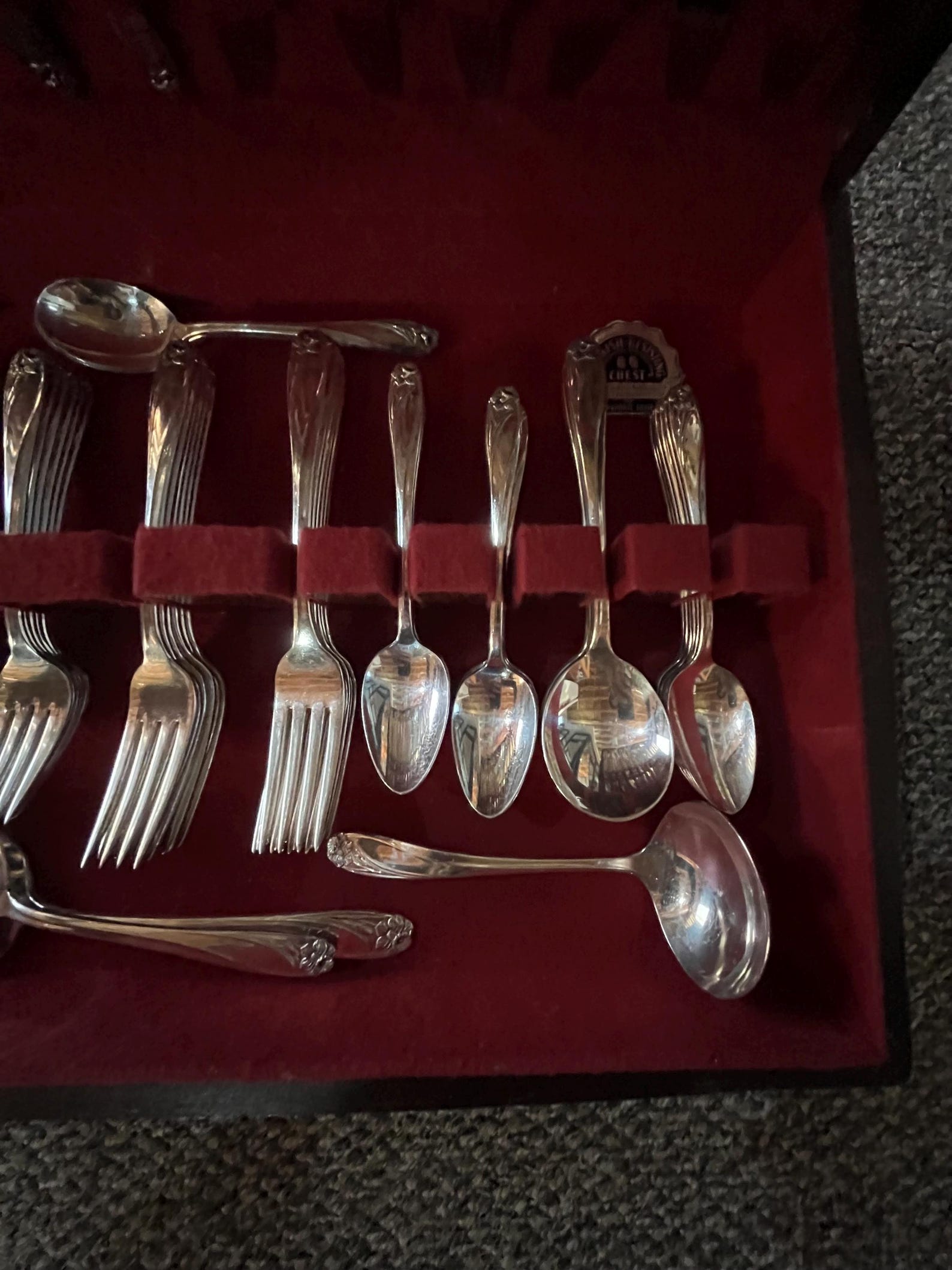 Vintage 1847 Rogers Bros Daffodil Silverware Flatware 87 Pieces - Etsy