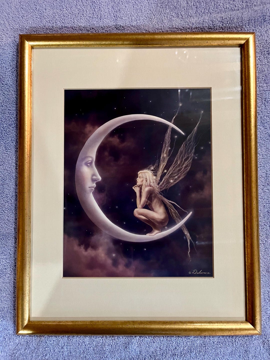 David Delamare’s “fairy Moon” Art Print, Signed and Framed Fantasy ...
