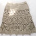 Burette Silk Chrochet Skirt - Etsy
