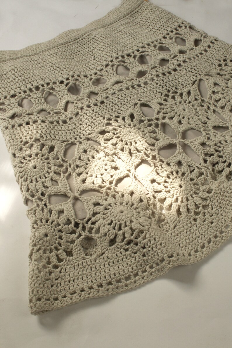 Burette Silk Chrochet Skirt - Etsy