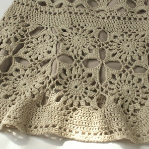 Burette Silk Chrochet Skirt - Etsy