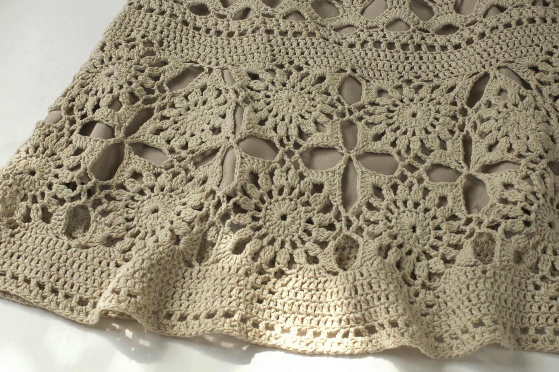 Burette Silk Chrochet Skirt - Etsy