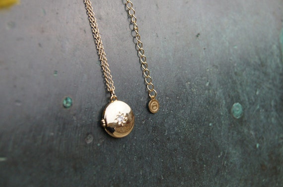 Shooting Star Locket Crafted in sterling silver and coated in | Etsy