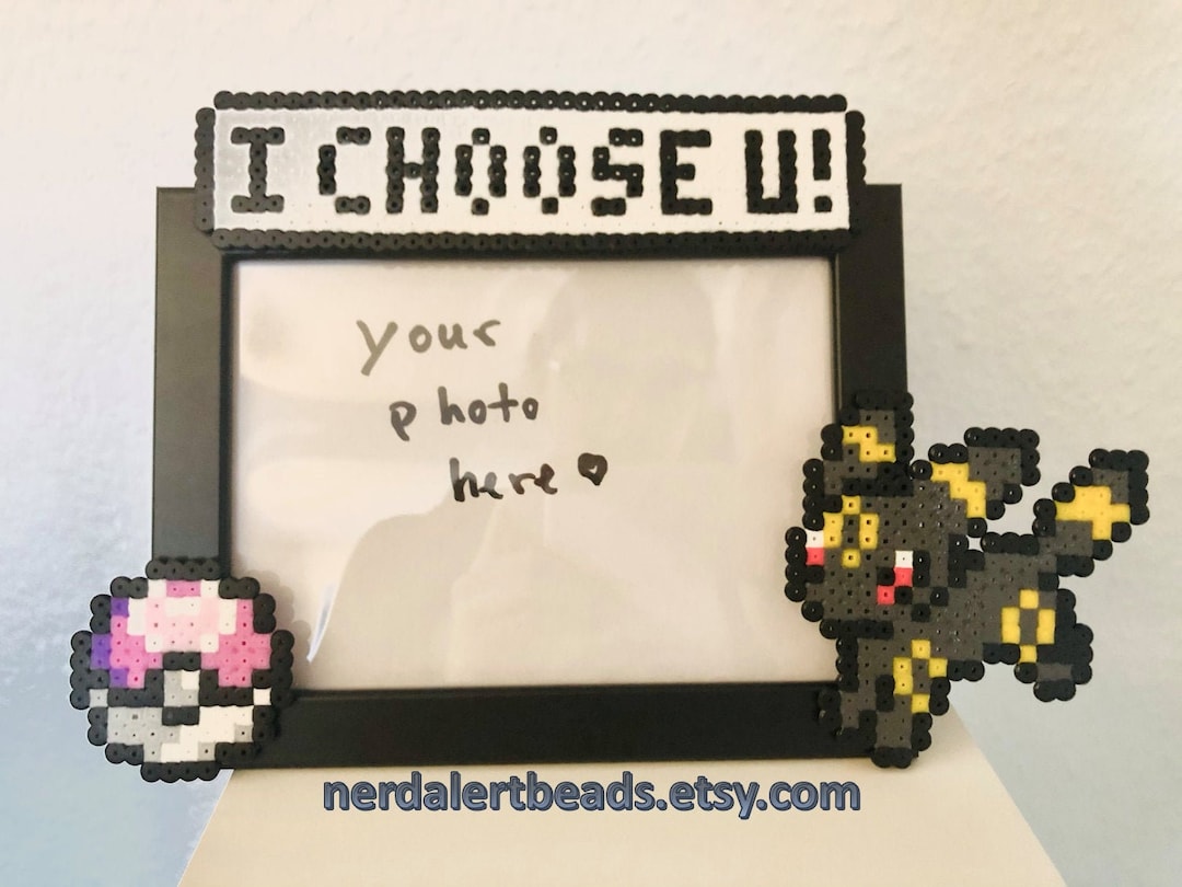 Personalizable Pokemon Picture Frame With Elements Made of Iron Beads ...