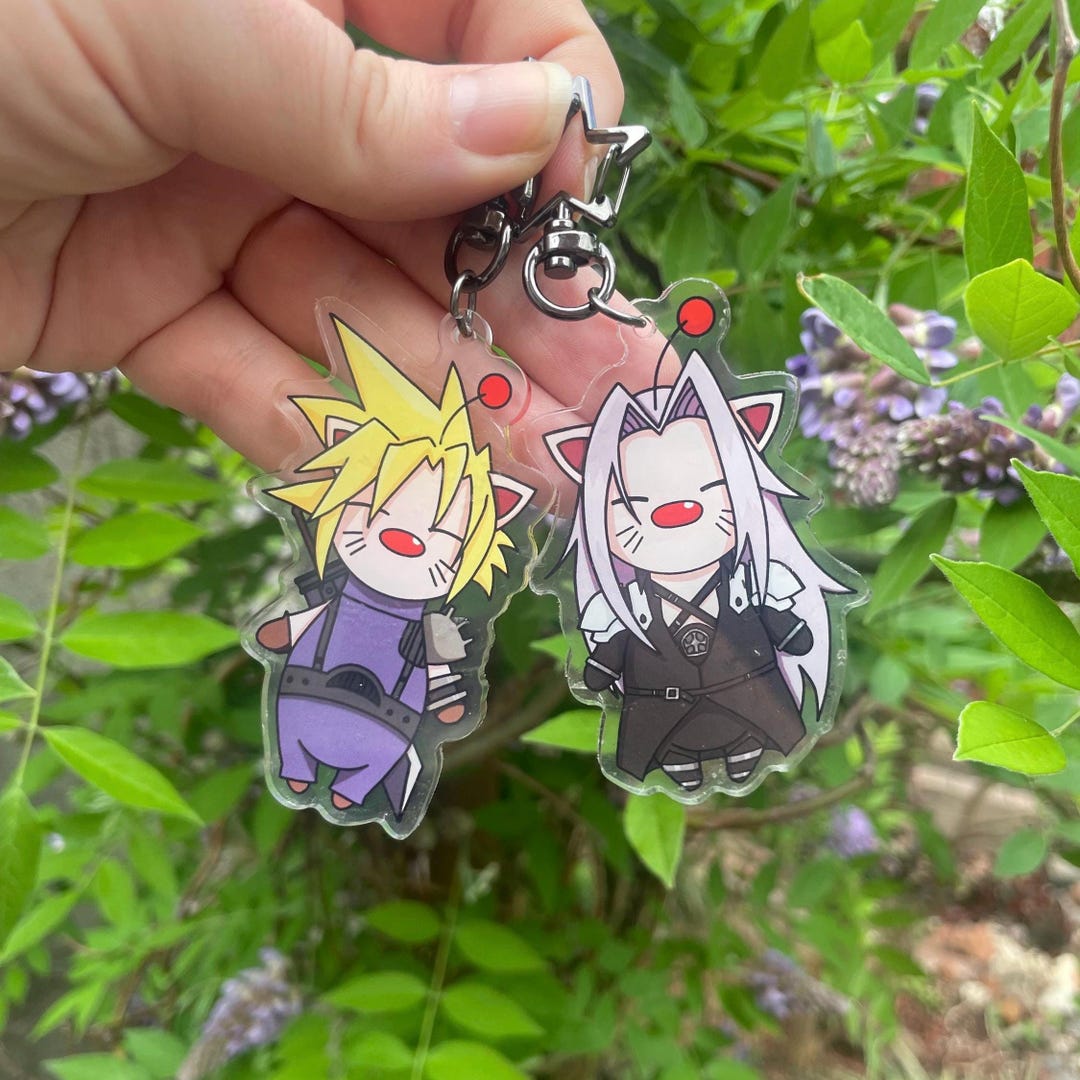 Final Fantasy 7: Cloudy + Sephy Moogle Charms - Etsy