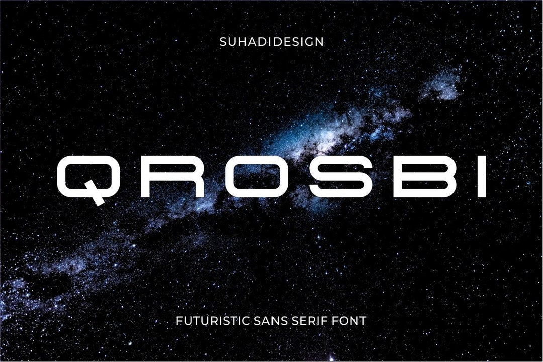 Qrosbi - Futuristic Fonts, Vehicle Fonts, Engine Font, Machine Font ...