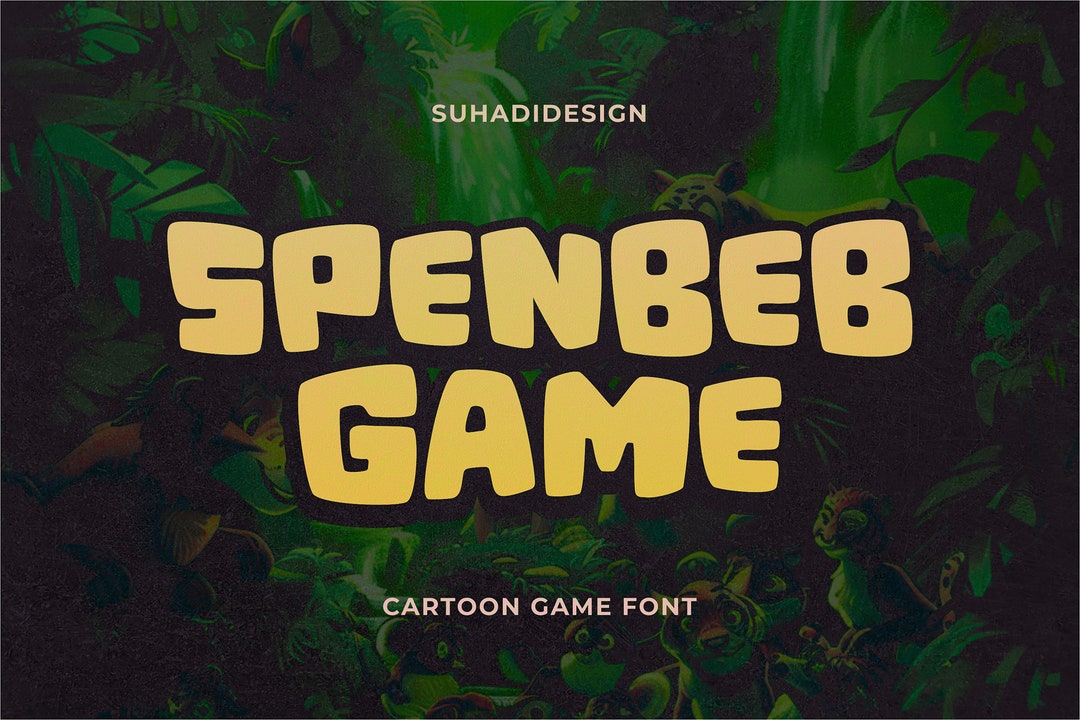 Spenbeb Game Font - Cartoon Font, Children Font, Comic Fonts, Kids ...