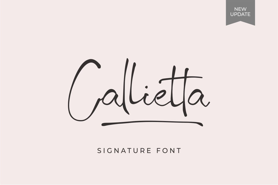 Callietta - Calligraphy Font, Modern Script, Handwritten Font, Wedding ...