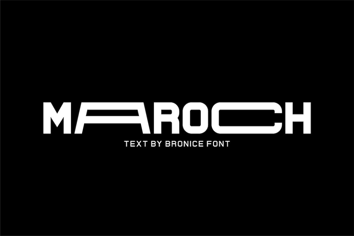 Bronice Extended Width Font Futuristic Font Branding Font - Etsy