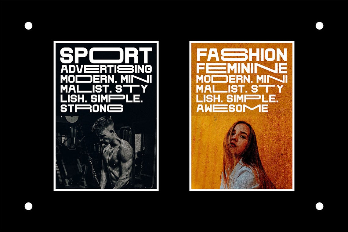 Bronice Extended Width Font Futuristic Font Branding Font - Etsy