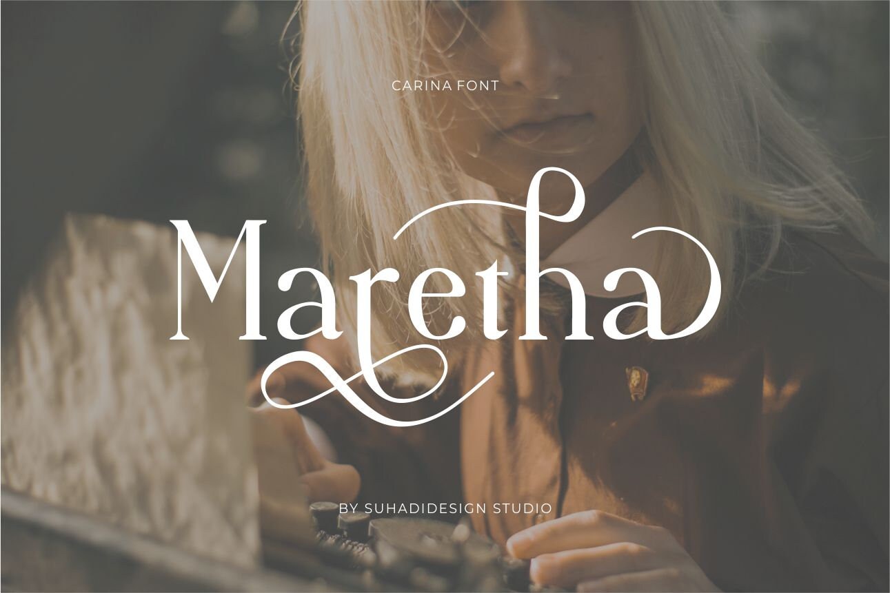 Carina - Elegant Font, Canva Font, Procreate Font, Cricut Font ...
