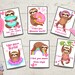 Printable Sloth Valentine's Day Cards, Sloth Classroom Valentine's Day ...