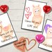 Printable Cuddly Llama Valentine's Day Cards, Llama Classroom Valentine ...
