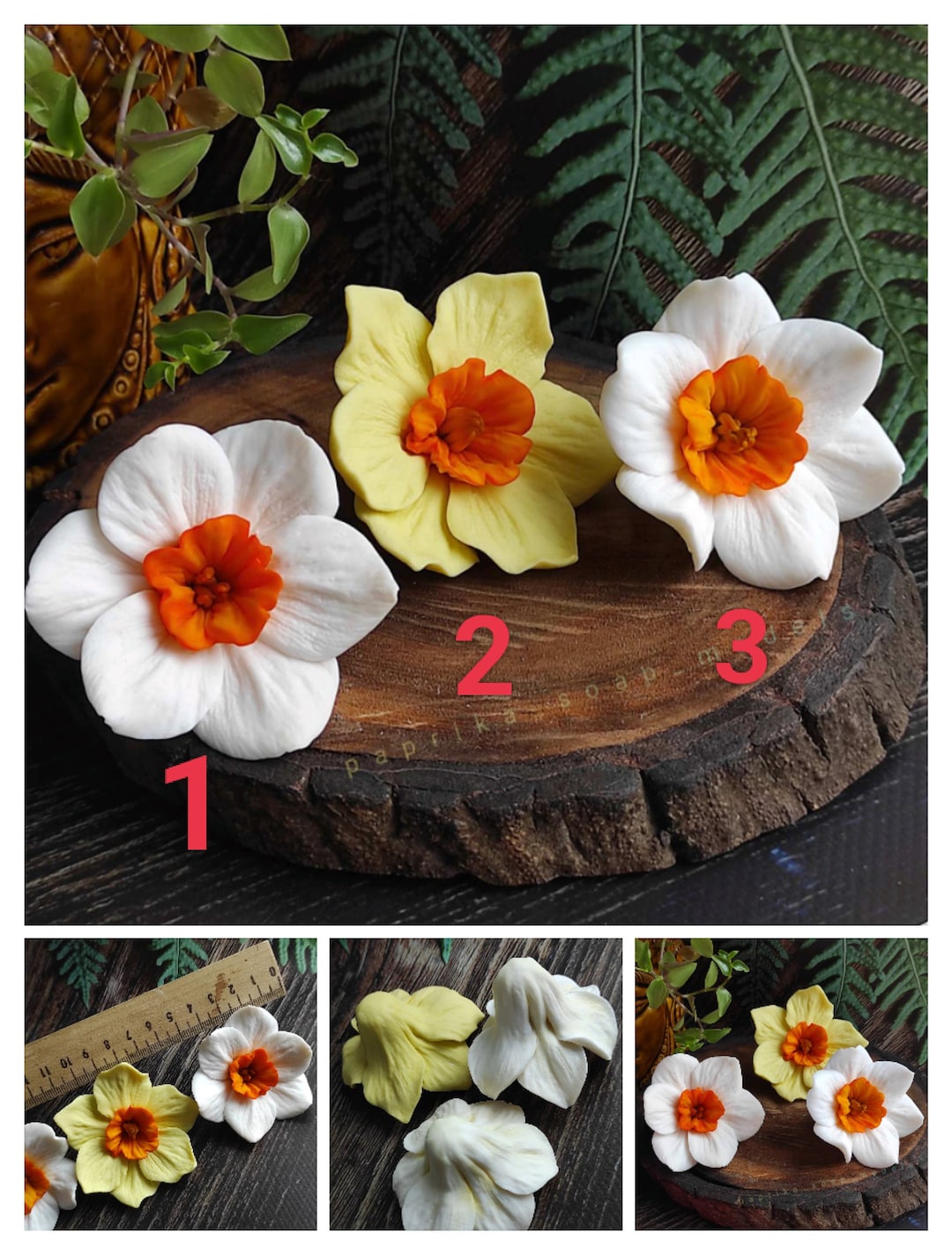 Silicon Mold Narcissus Flower Mold 3D Resin Mold 3D Mold Silicone Mold ...