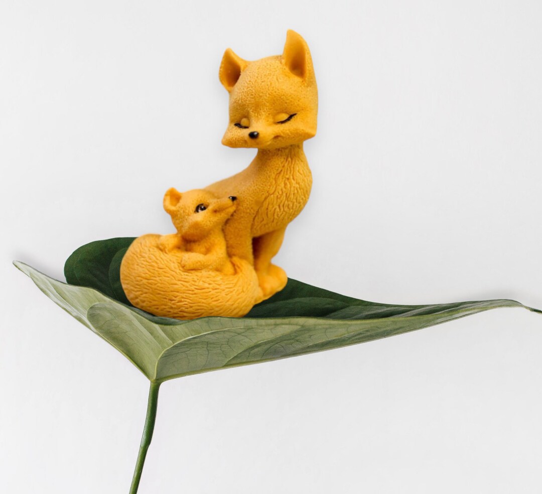 Fox Silicone Mold: 3D Animal Resin, Soap, Candle Making - Etsy