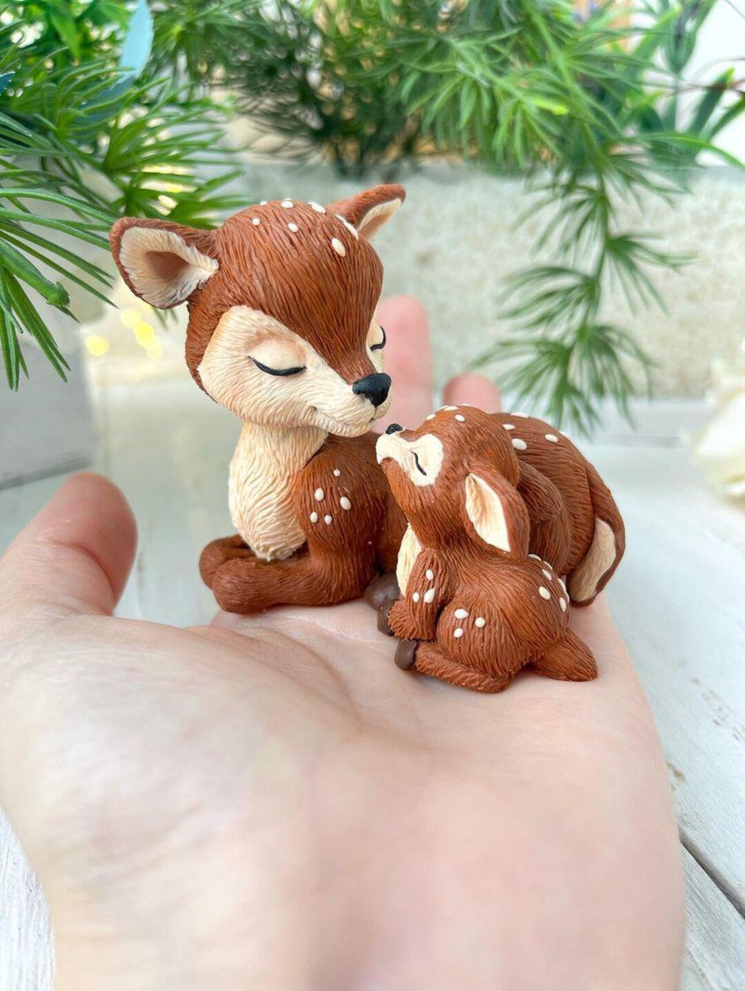 3D Silicone Mold the Deer for Soap, Mother With Baby Silicone Mold ...