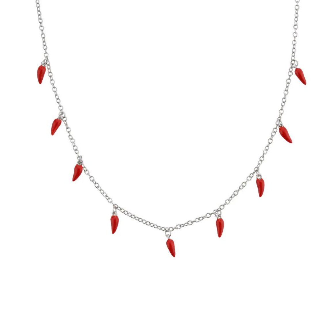 Chilli Pepper Charm Necklaces Sterling Silver 18k Gold Plated - Etsy