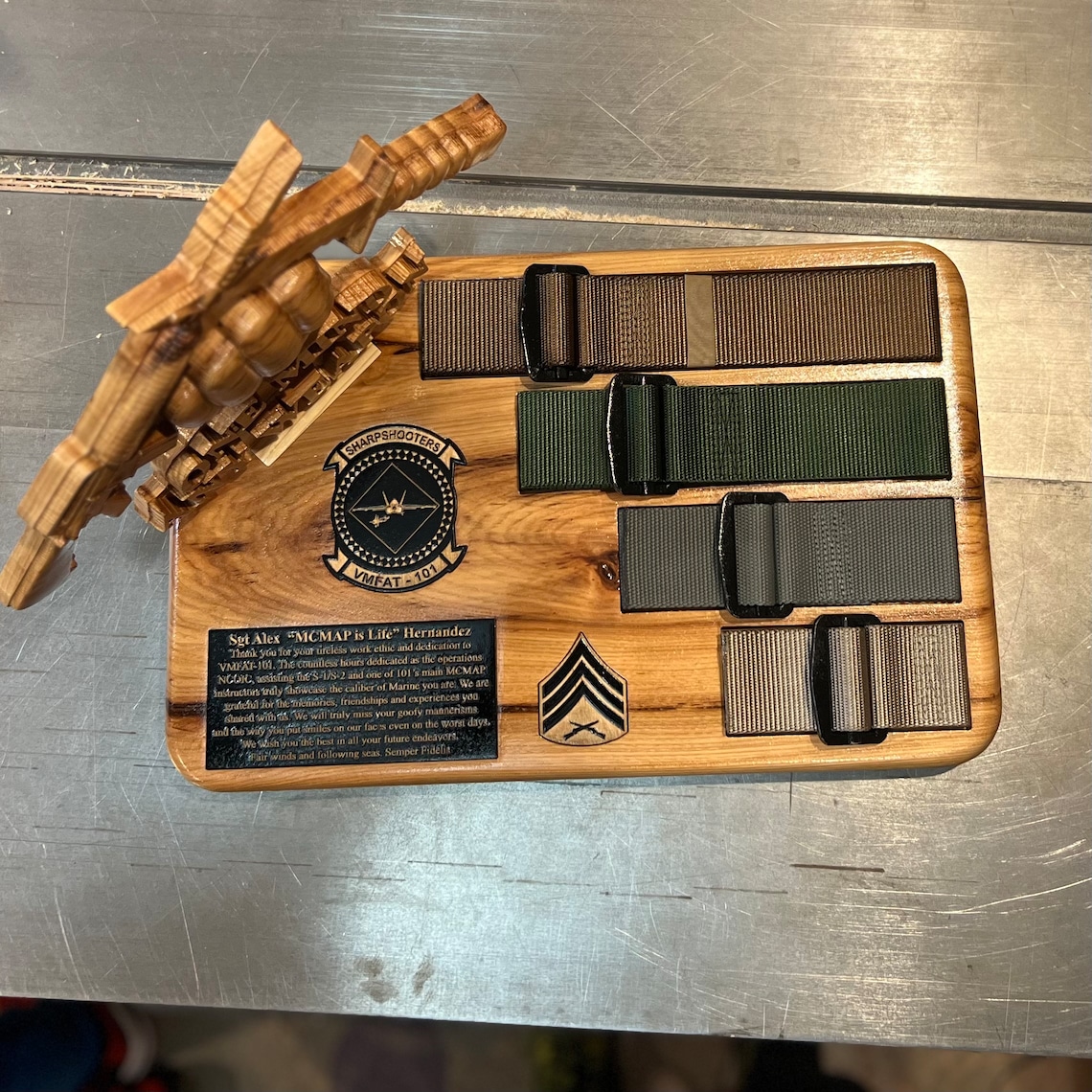 USMC MCMAP Display End of Active Service EAS Marine Corps Martial Arts ...