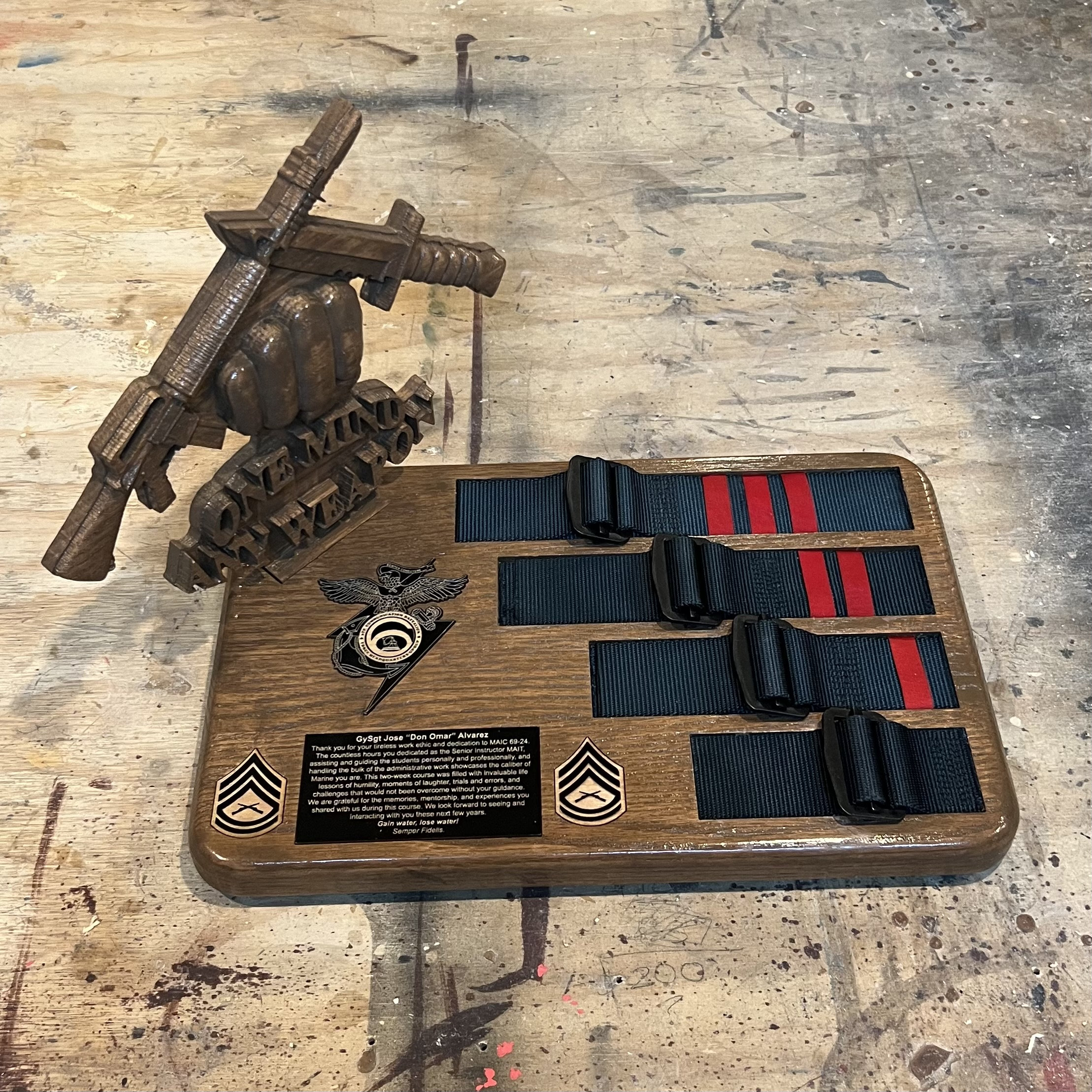 USMC MCMAP Display End of Active Service EAS Marine Corps Martial Arts ...