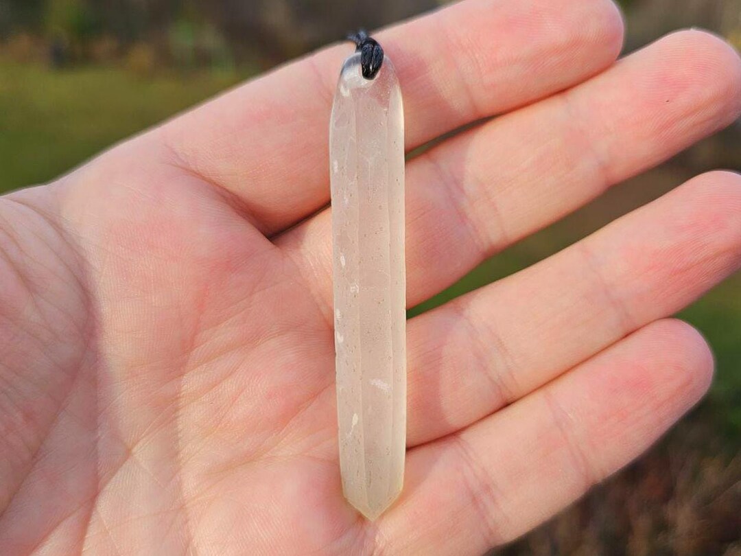 Rare and Powerful Hedenbergite Quartz Pendant From Inner Mongolia ...