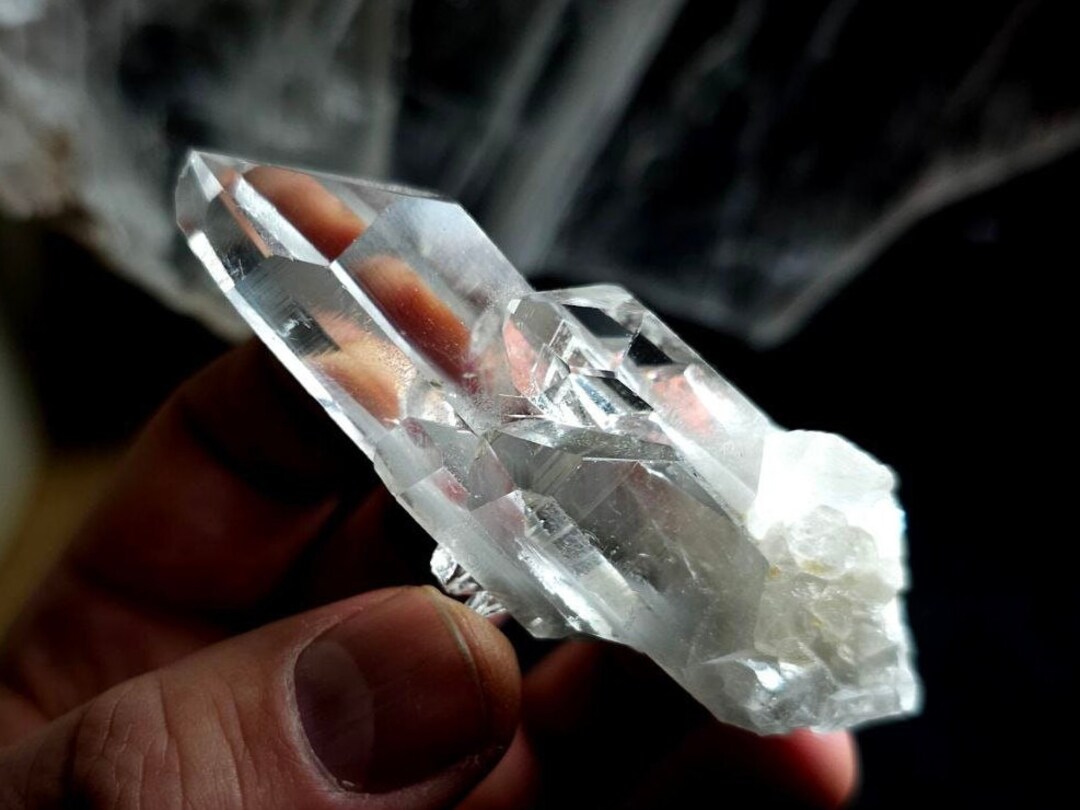 Clear Brazilian Quartz Crystal With Phantom - Etsy