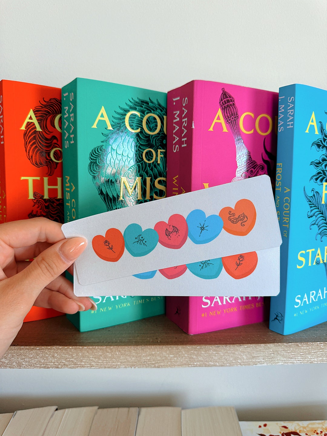 ACOTAR Bookmark Set, SJM Merch for Romantasy Lovers, Velaris Bookmark ...