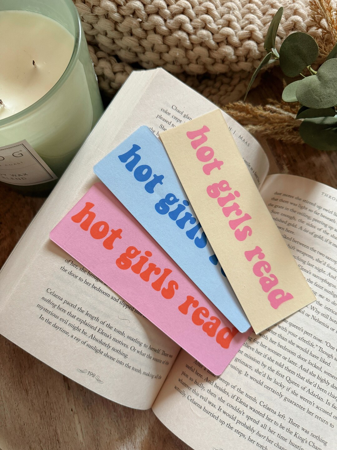 Hot Girls Read Bookmark Set - Cute Bookmarks, Bookworm Gift, Gifts for ...